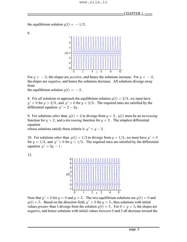 differential equations Boyce & Diprima Solution manual | PDF