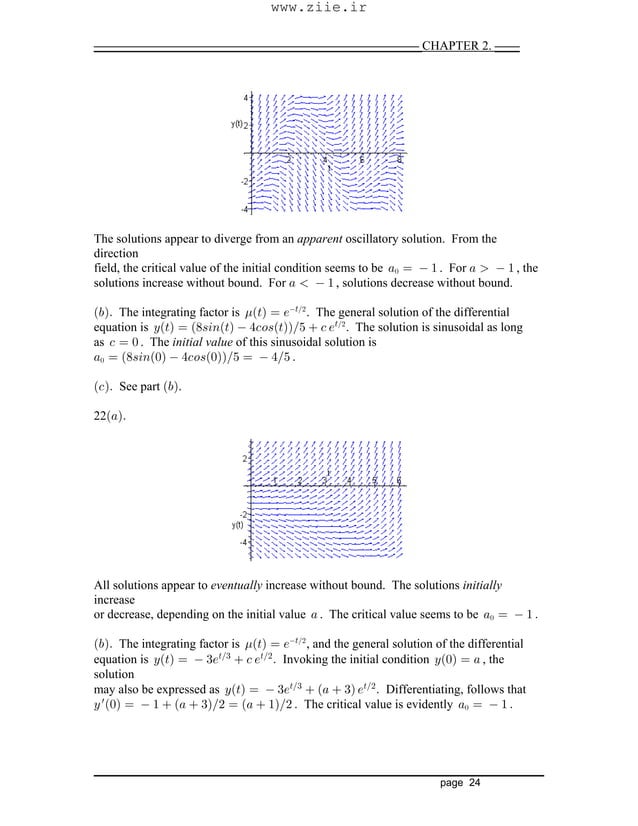differential equations Boyce & Diprima Solution manual | PDF