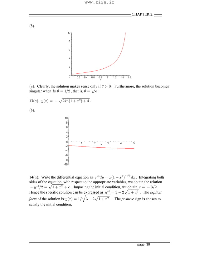 differential equations Boyce & Diprima Solution manual | PDF