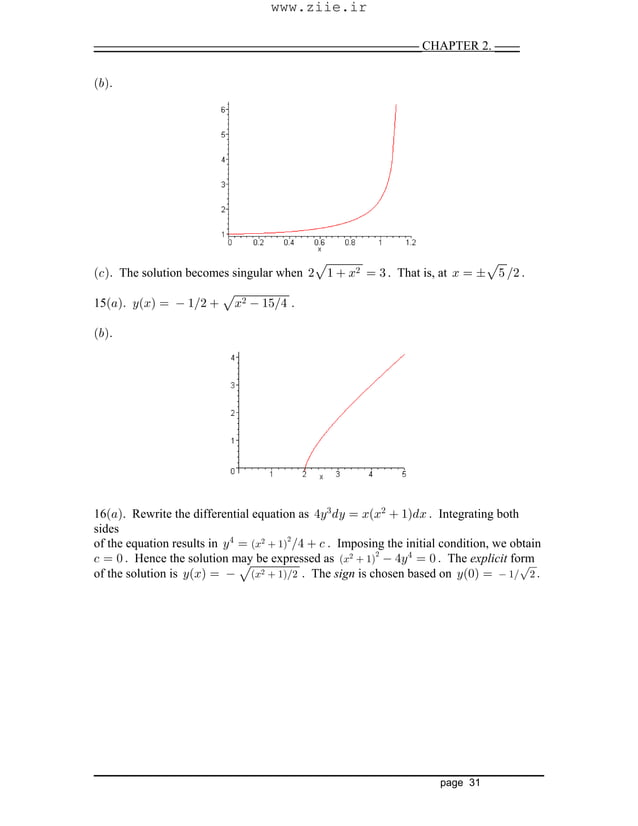 differential equations Boyce & Diprima Solution manual | PDF
