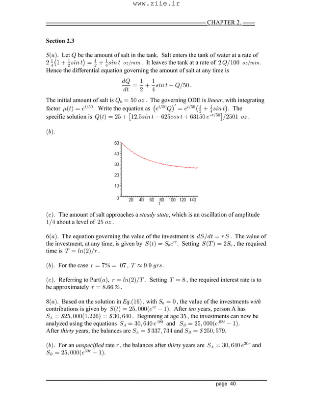 differential equations Boyce & Diprima Solution manual | PDF