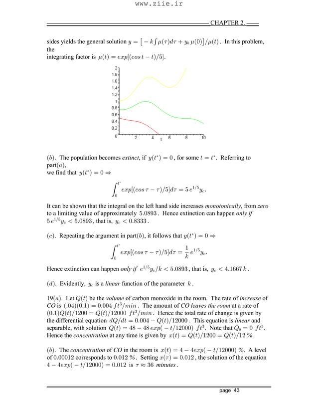differential equations Boyce & Diprima Solution manual | PDF