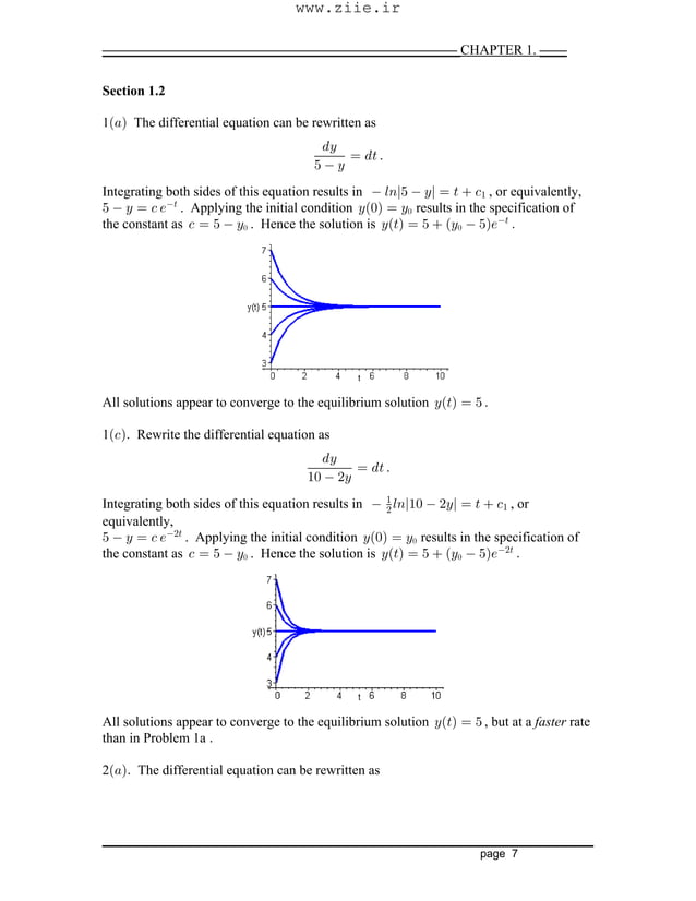 differential equations Boyce & Diprima Solution manual | PDF