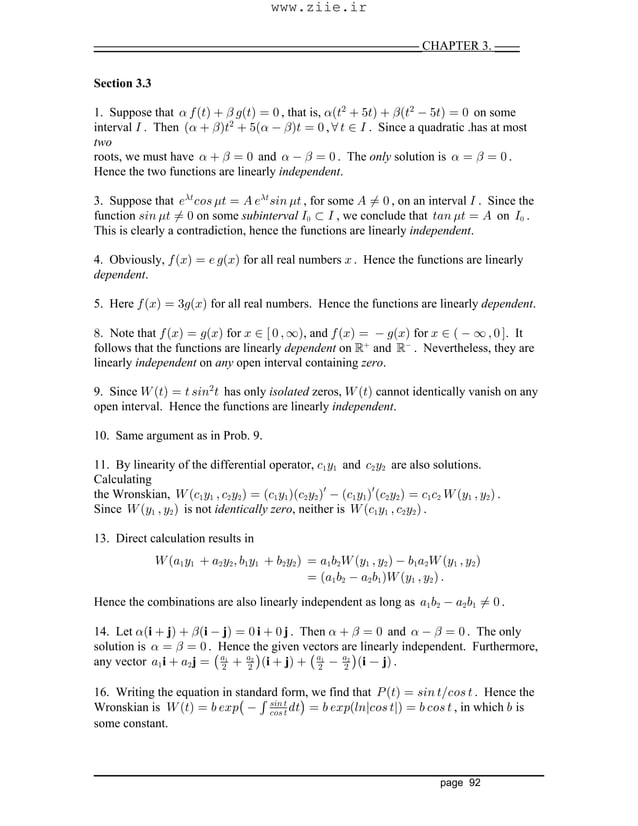 differential equations Boyce & Diprima Solution manual