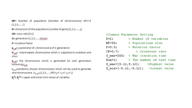 Differential Evolution Algorithm Dea Pptx Computer Software And Applications Computing