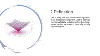 Differential Evolution Algorithm (DEA) | PPTX