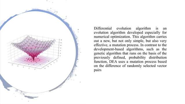 Differential Evolution Algorithm Dea Pptx Computer Software And Applications Computing