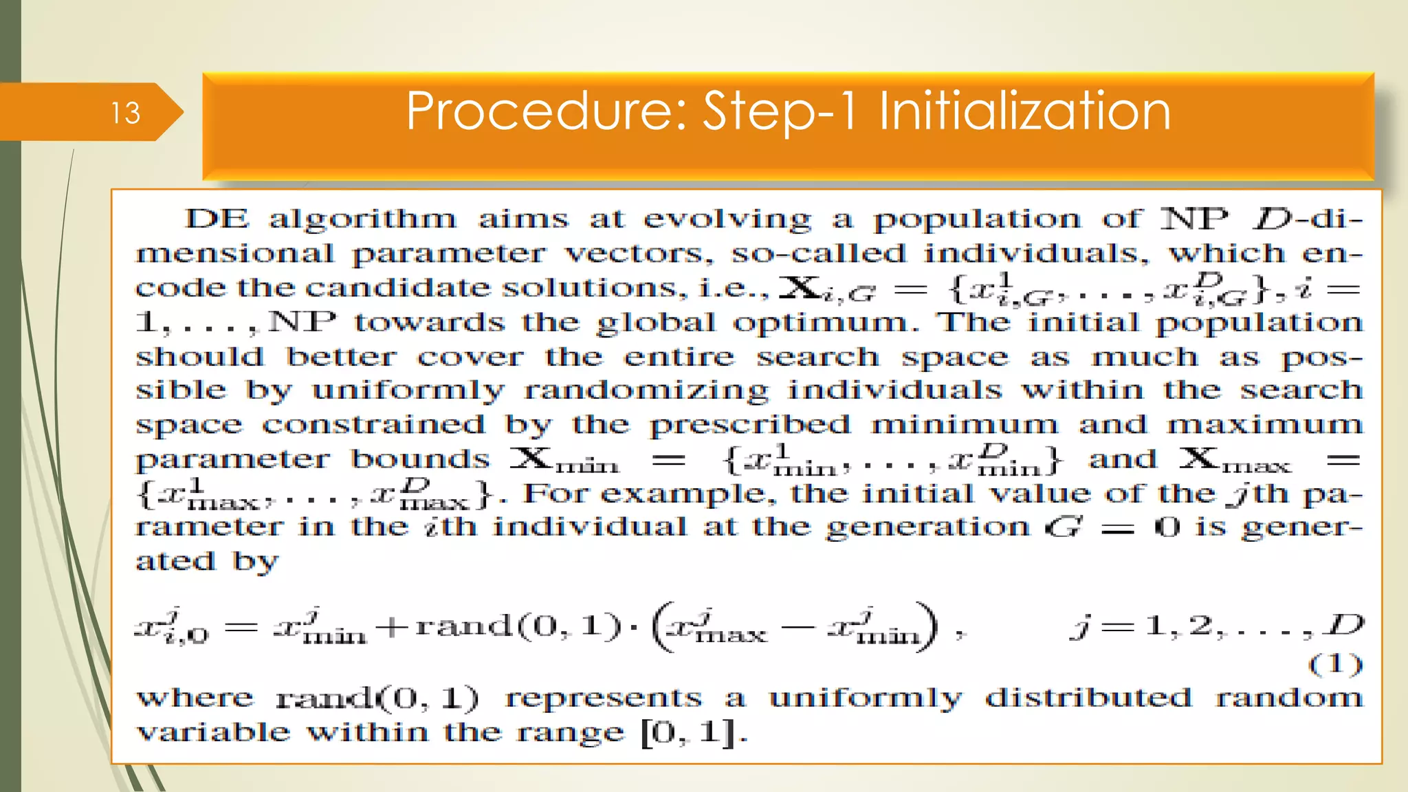 Differential evolution optimization technique | PPT
