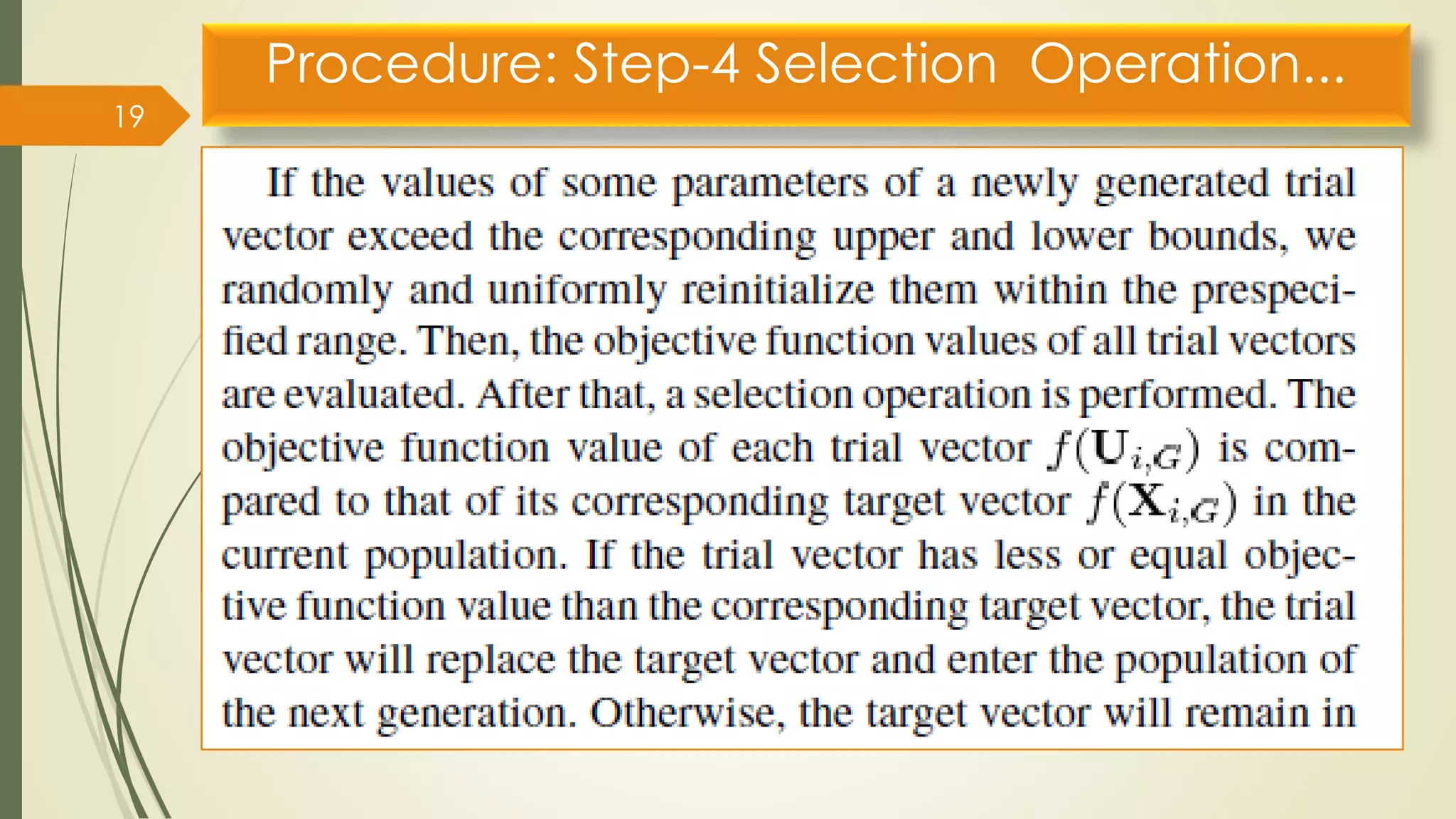 Differential evolution optimization technique | PPT