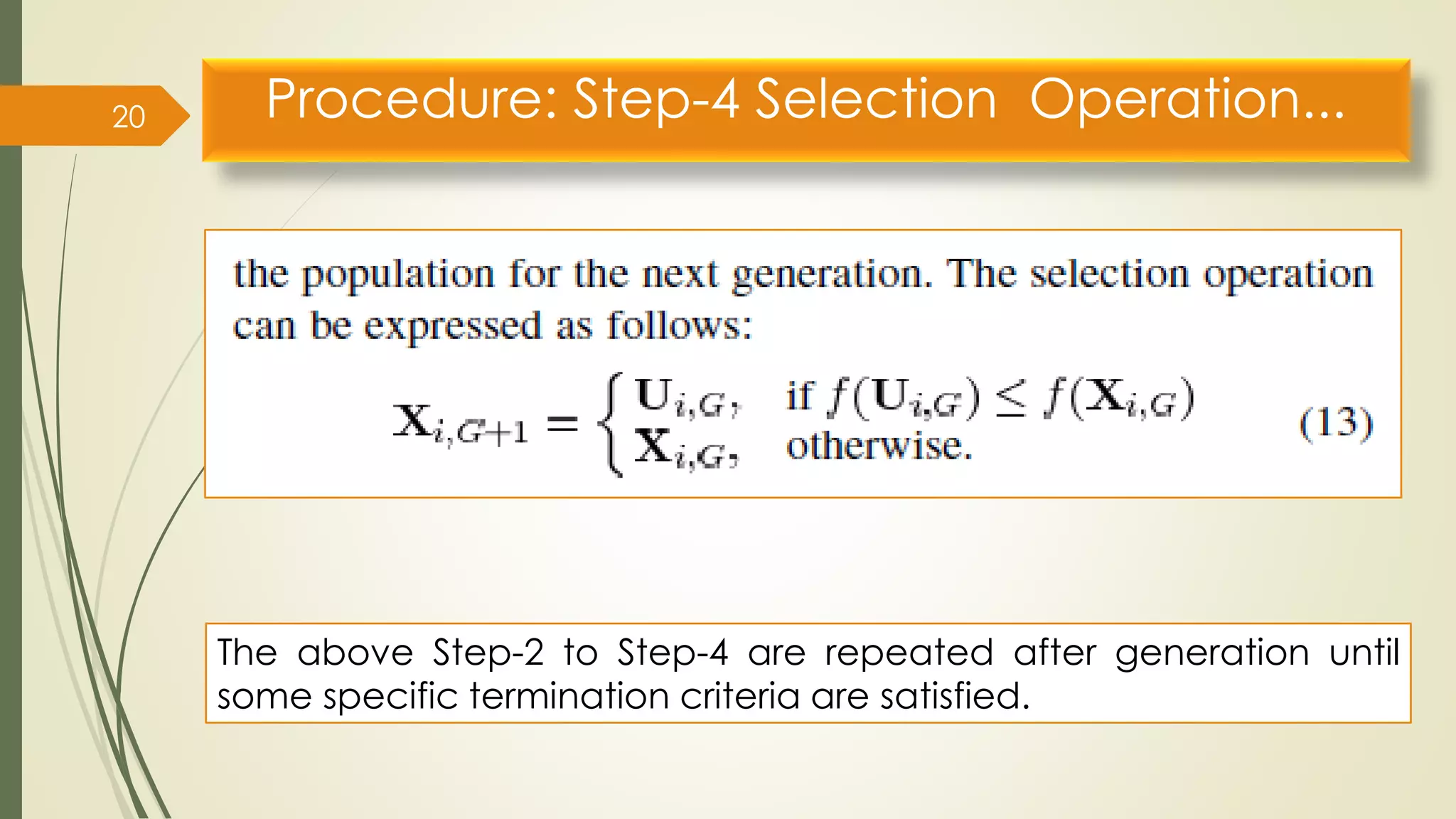 Differential Evolution Optimization Technique Ppt