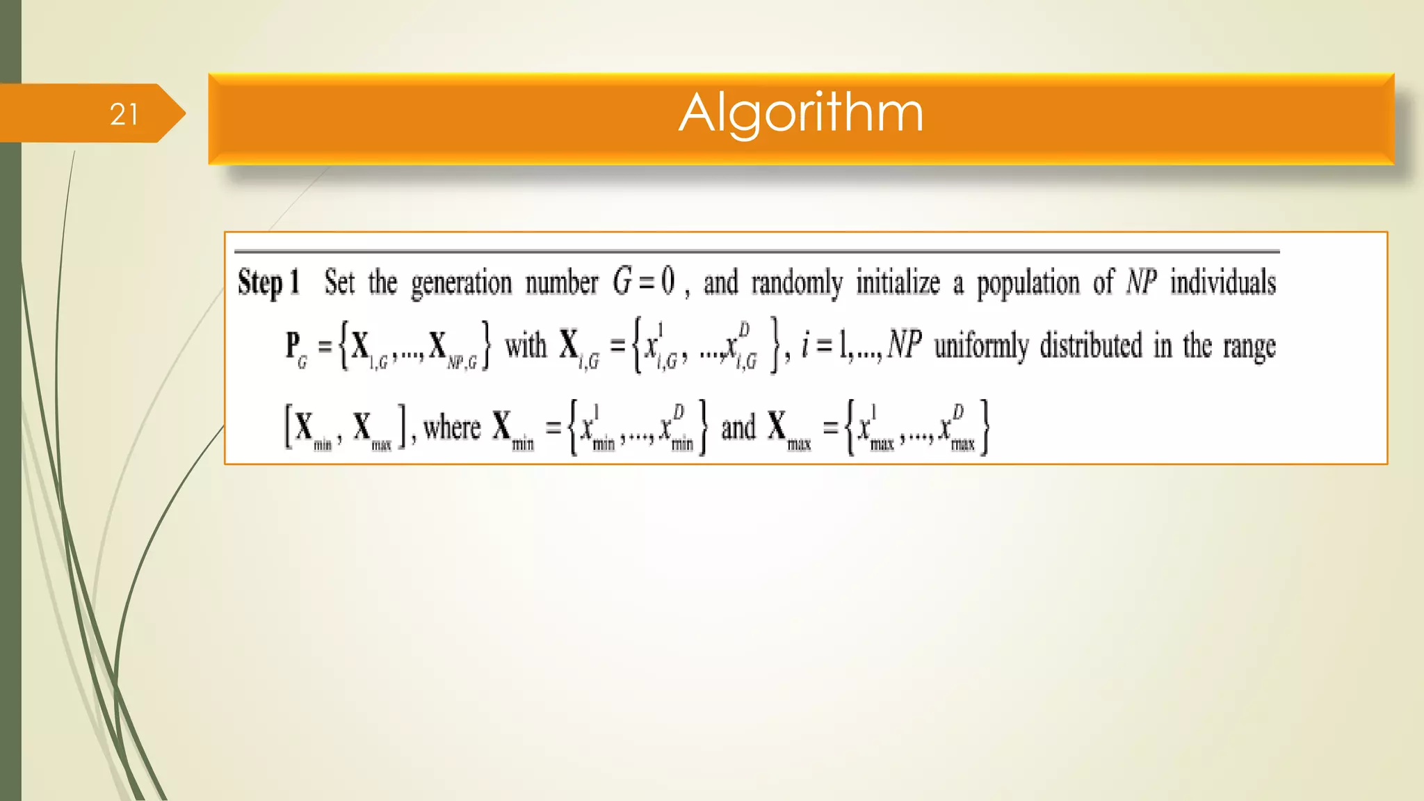 Differential Evolution Optimization Technique Ppt