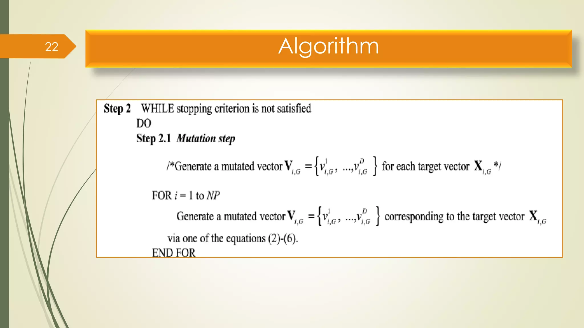 Differential Evolution Optimization Technique Ppt