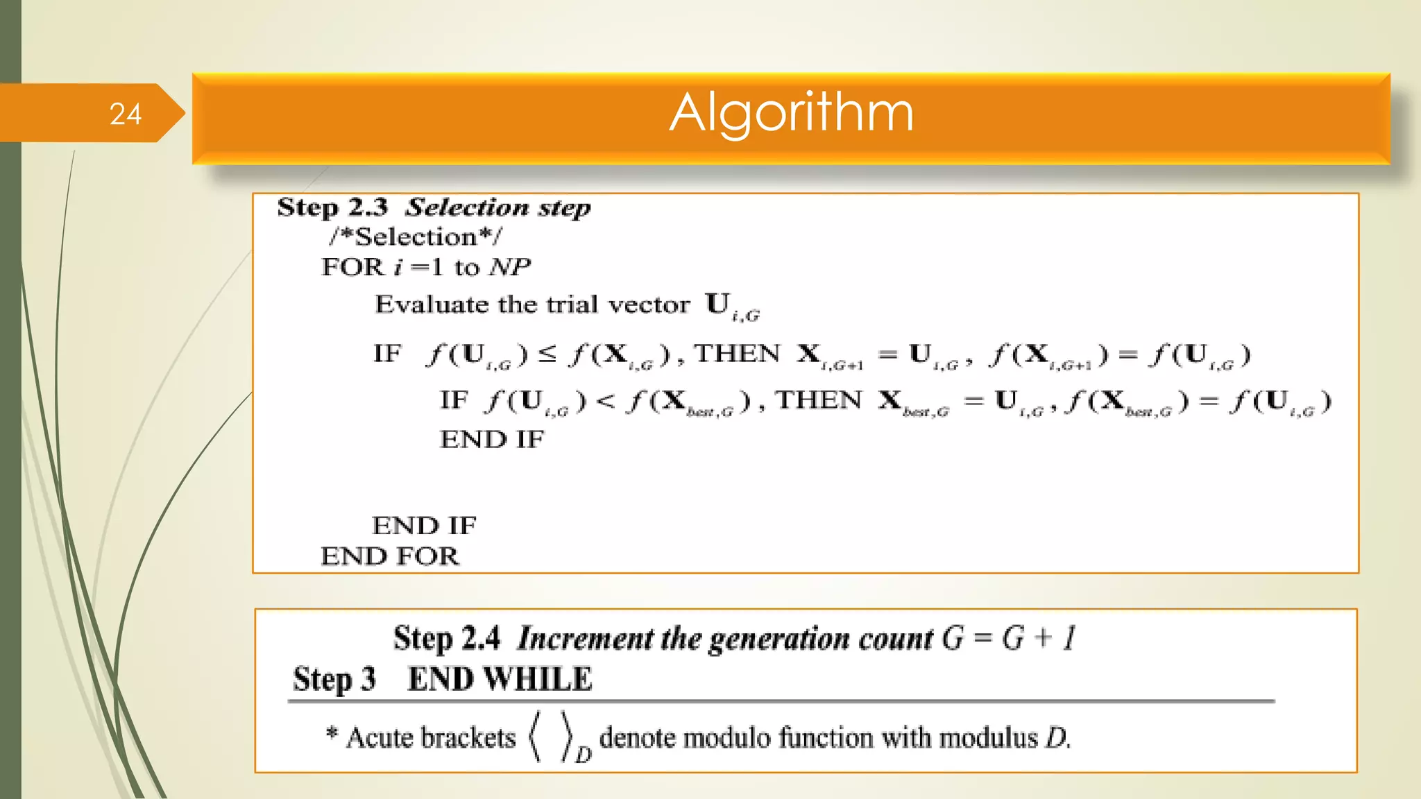 Differential Evolution Optimization Technique Ppt
