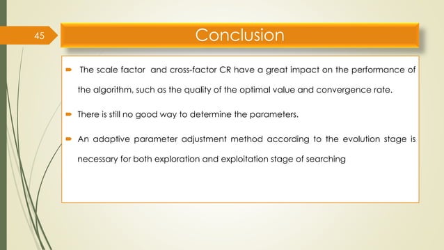 Differential evolution optimization technique | PPT