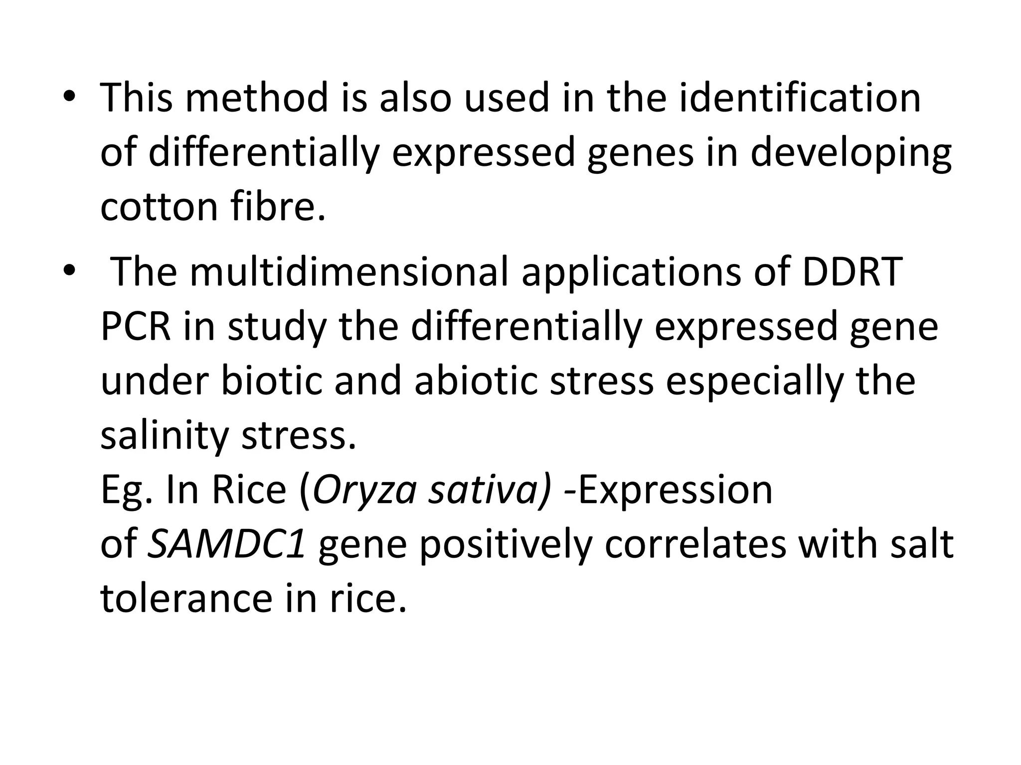 Differential gene profiling methods | PPTX
