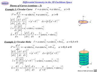 Differential Geometry Equations