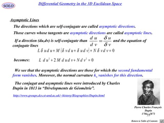 Differential Geometry Equations
