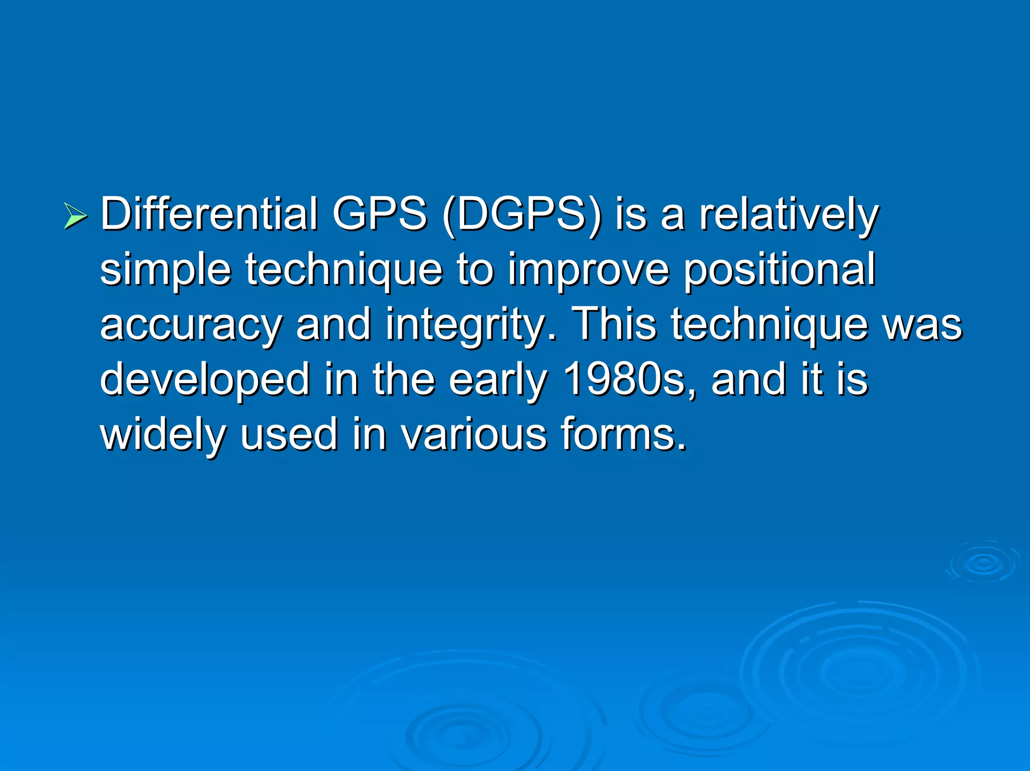 Differential gps (dgps) 09 04-12 | PDF