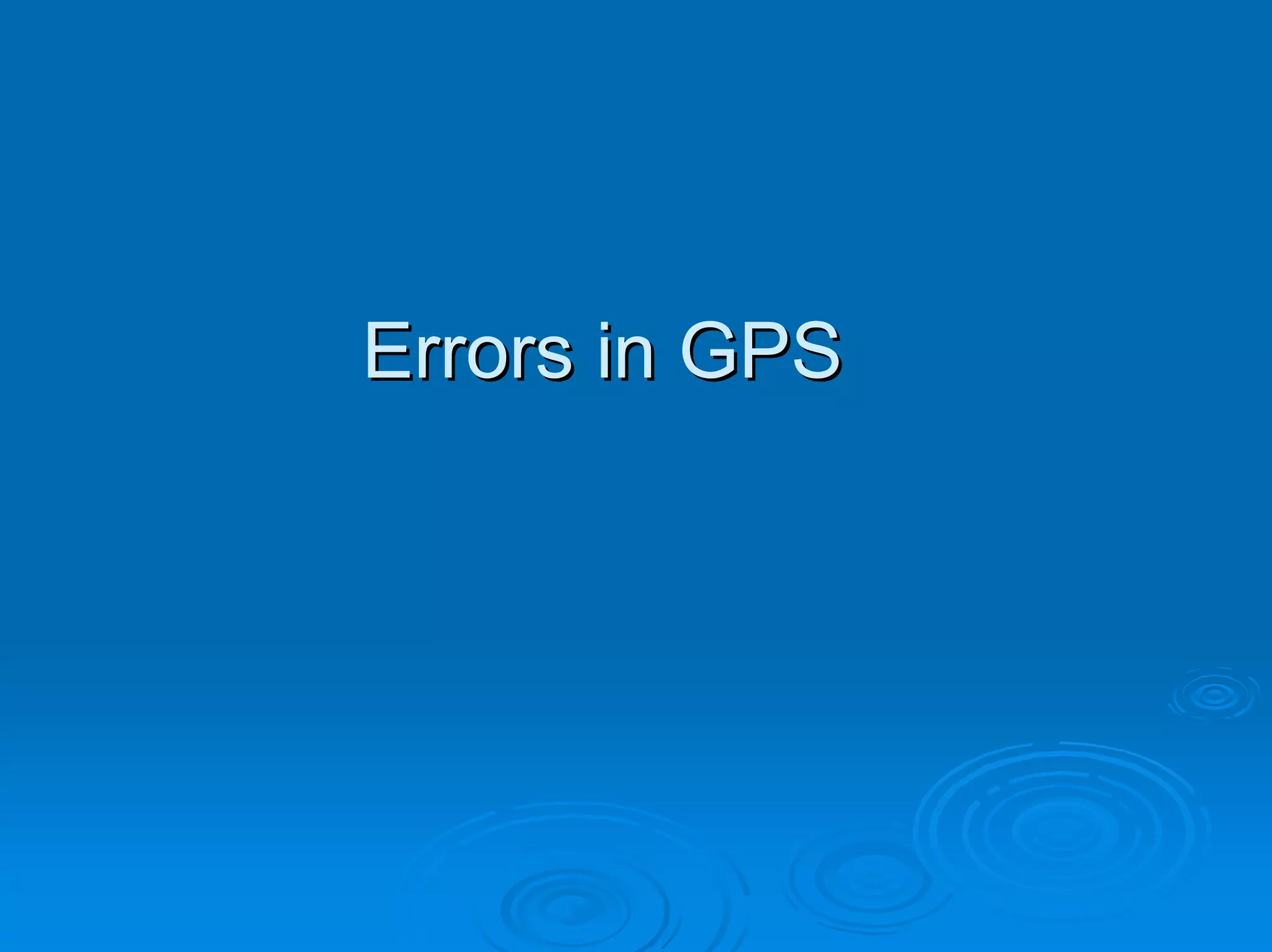 Differential gps (dgps) 09 04-12 | PDF