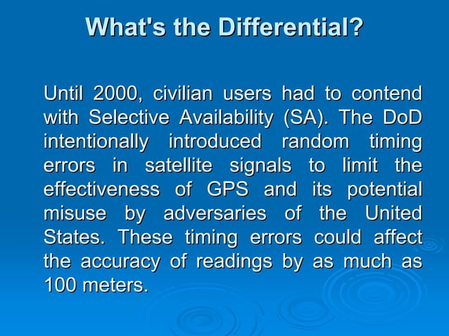 Differential gps (dgps) 09 04-12 | PDF