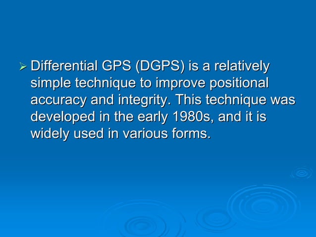 Differential gps (dgps) 09 04-12 | PDF