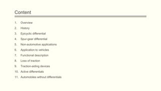 Differential in automobile | PPTX