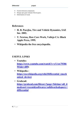 Differential mechanism in cars | PDF