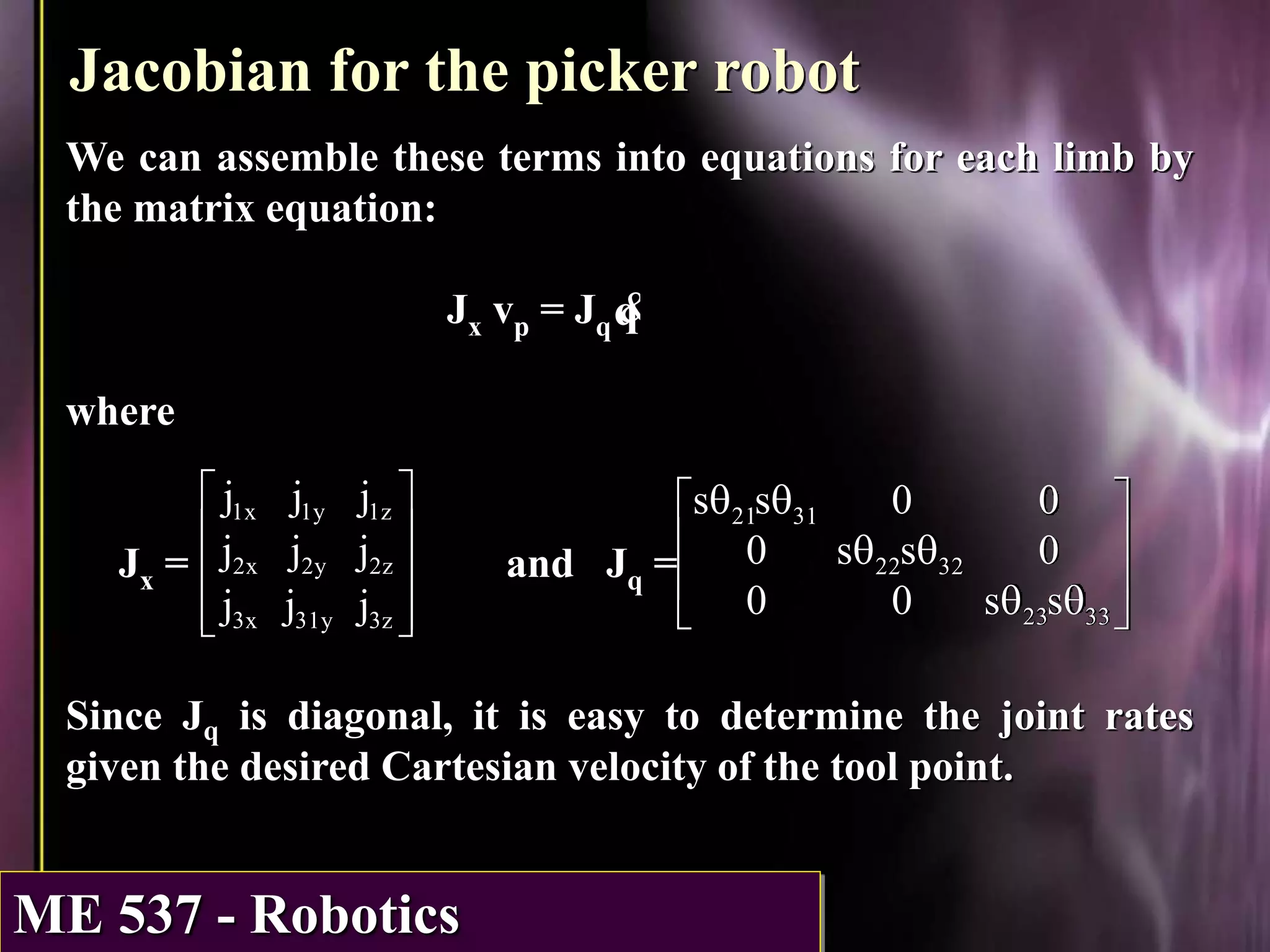 Differential kinematics robotic | PPTX