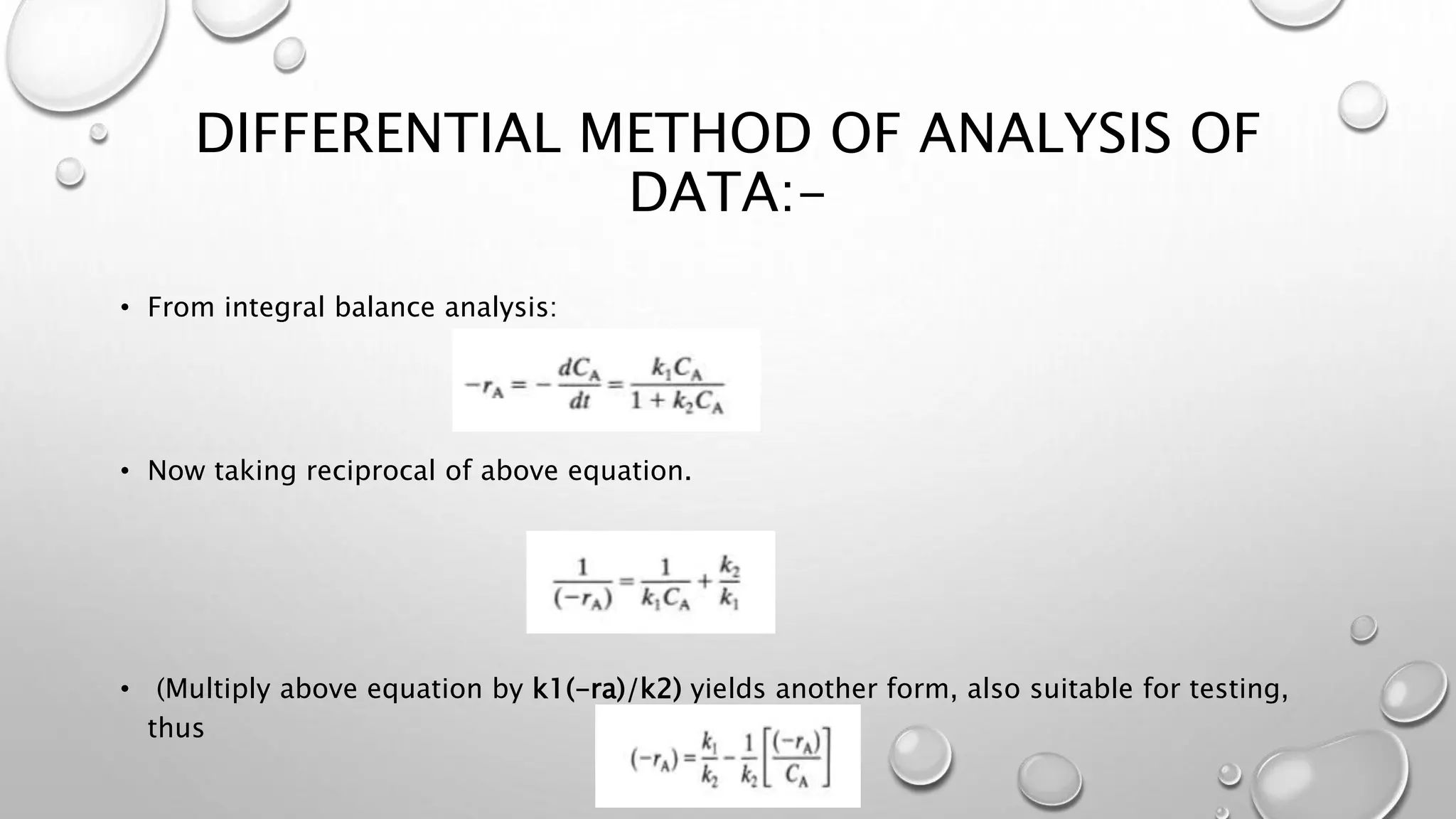 Differential method of analysis of data | PPTX