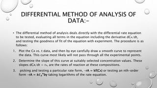 Differential method of analysis of data | PPTX