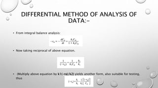 Differential method of analysis of data | PPTX