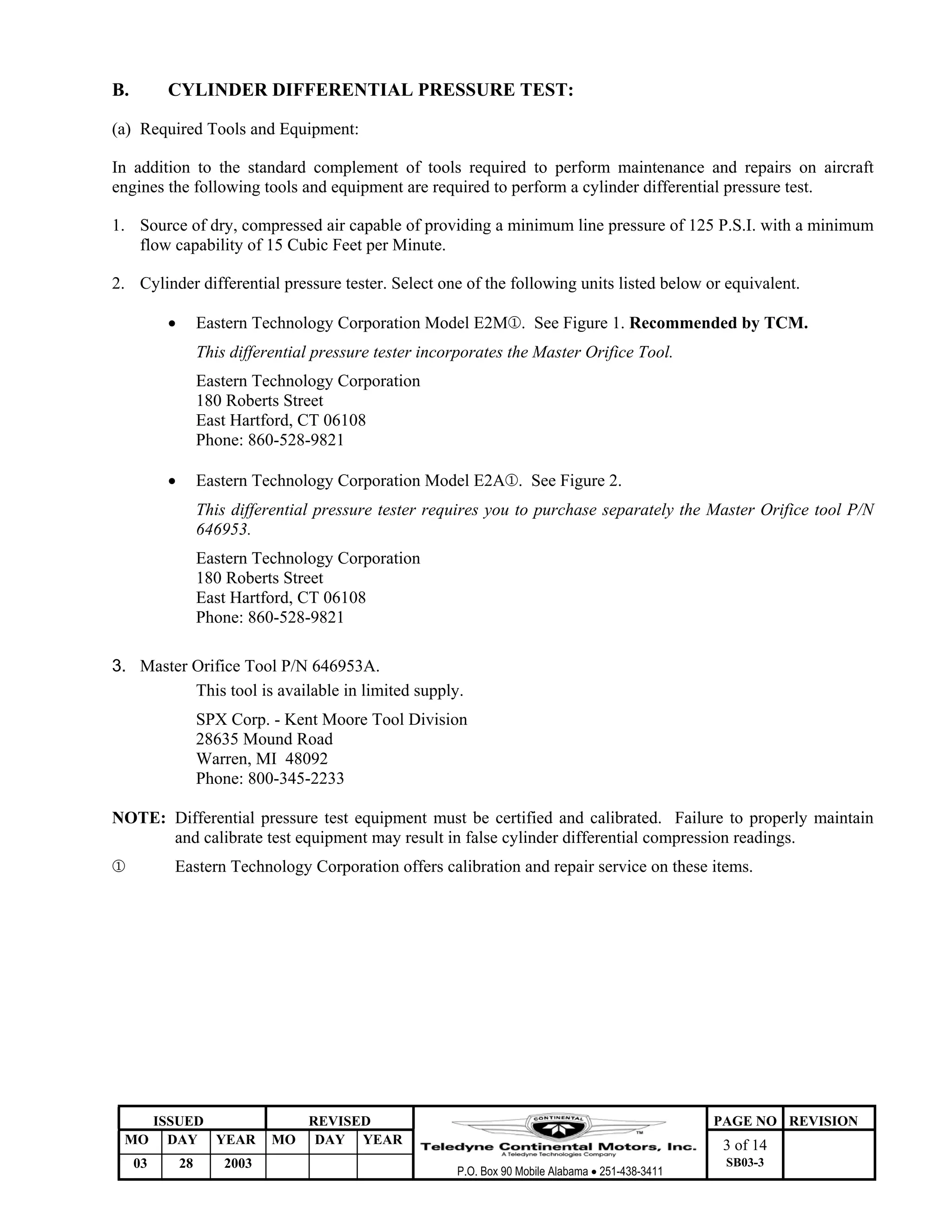 Differential pressure cylinder tester | PDF