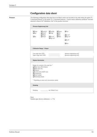 Differential pressure measurement-Level transmiter | PDF | Technology ...