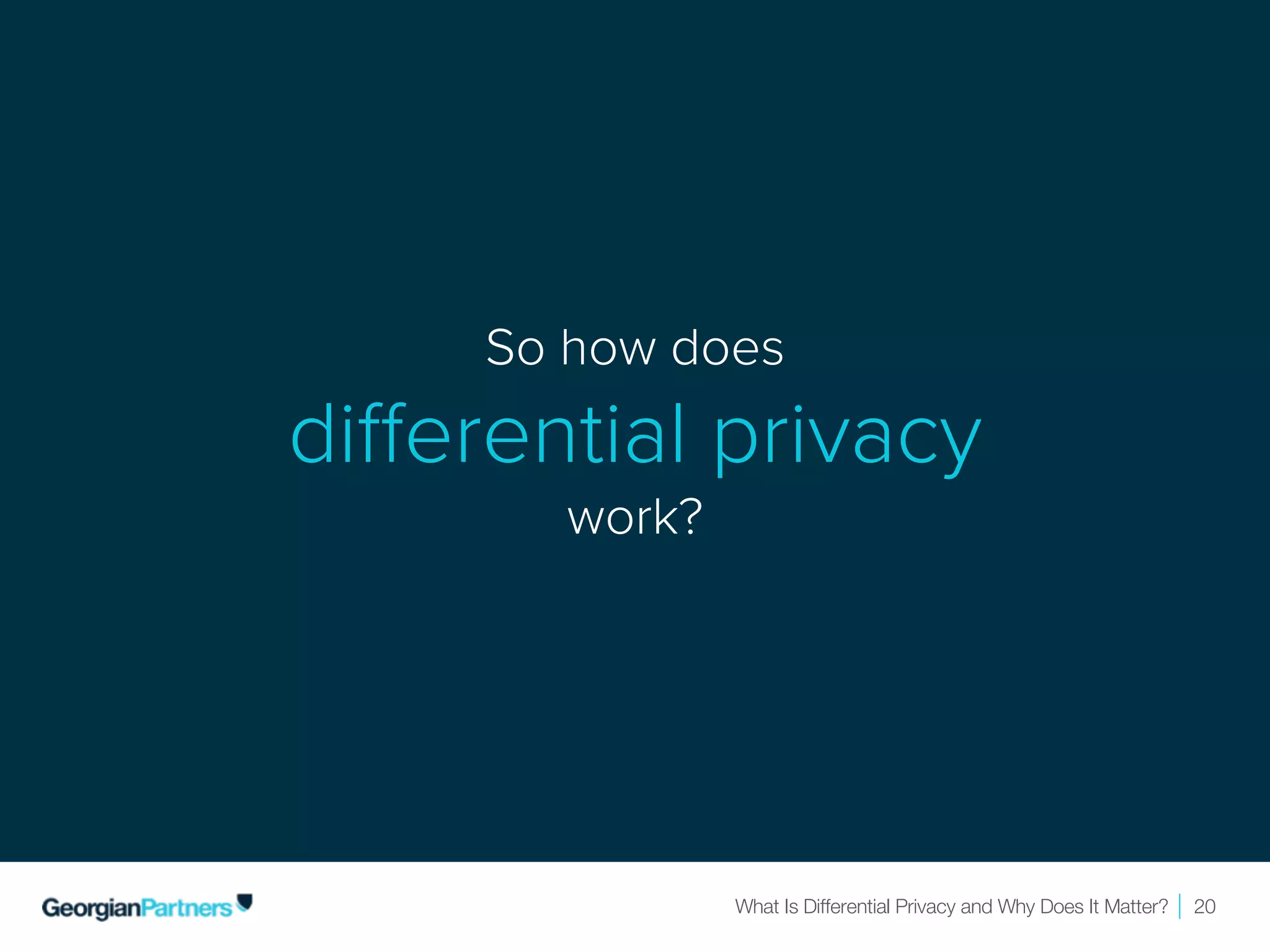 What is Differential Privacy? | PDF