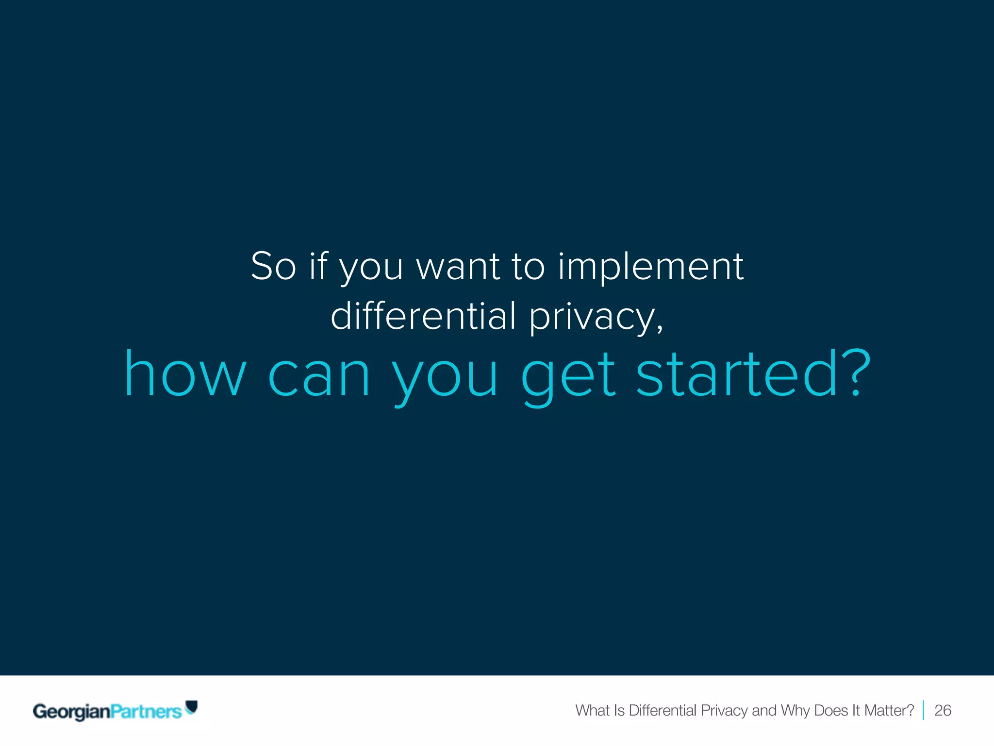 What is Differential Privacy? | PDF