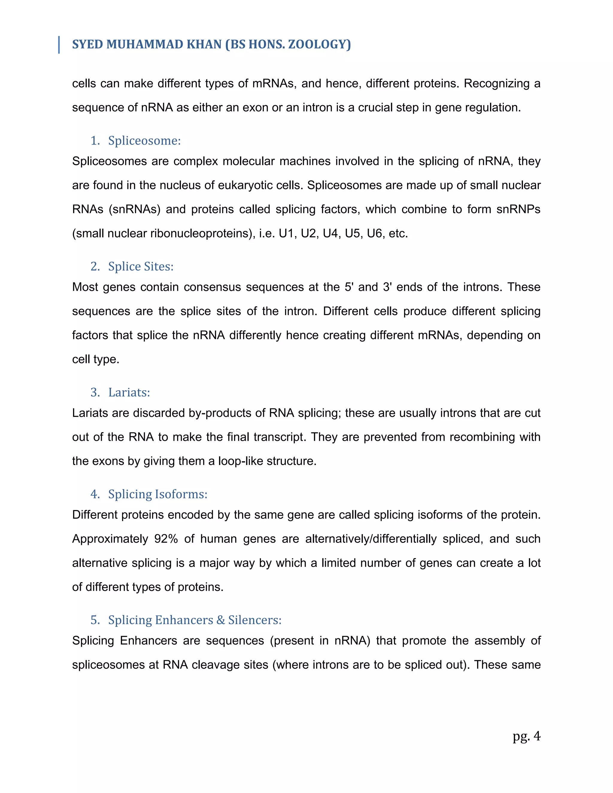 Differential RNA Processing & Animal Development | PDF