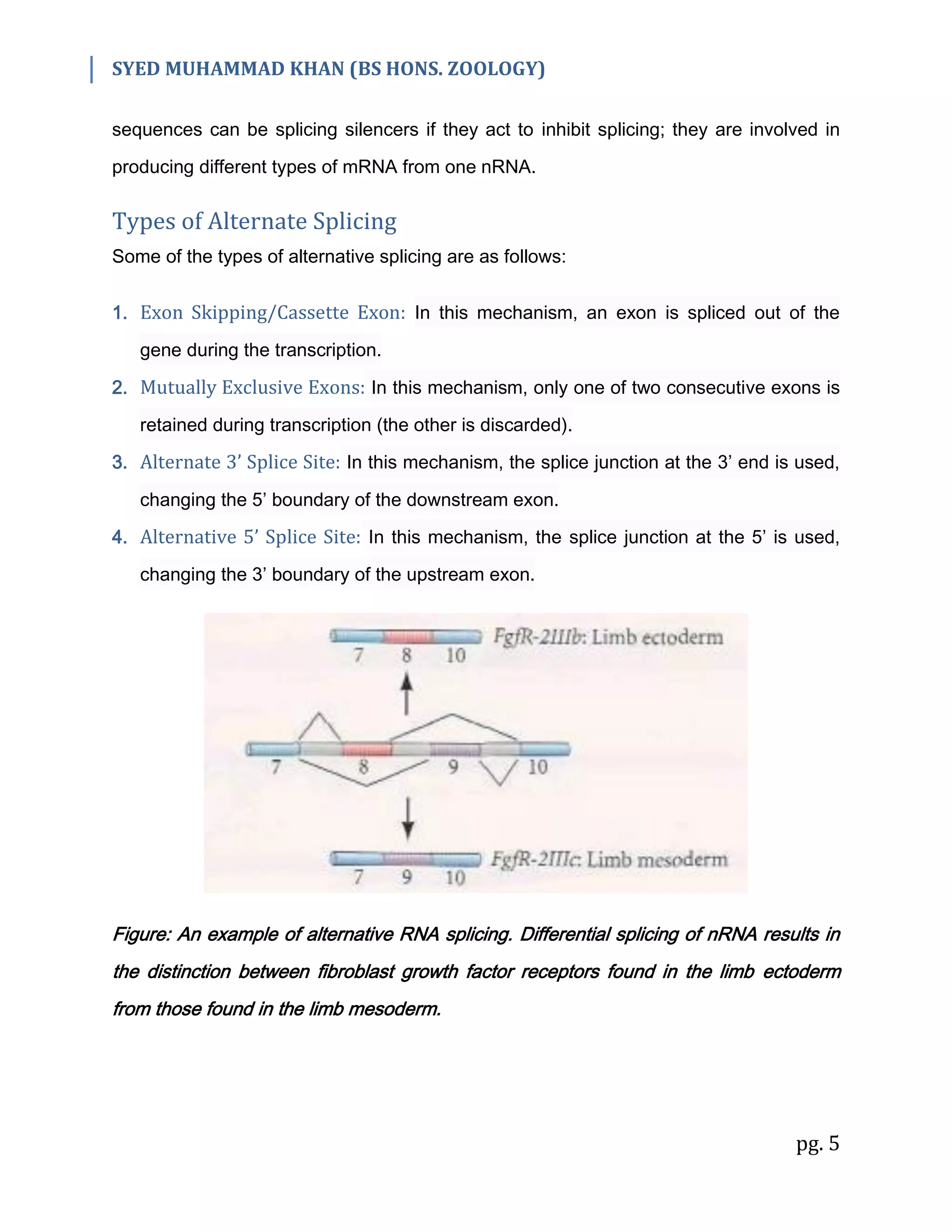Differential RNA Processing & Animal Development | PDF