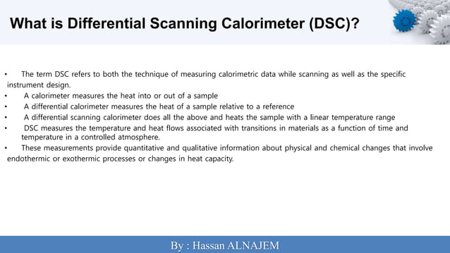 Differential scanning calorimeter dsc | PPT