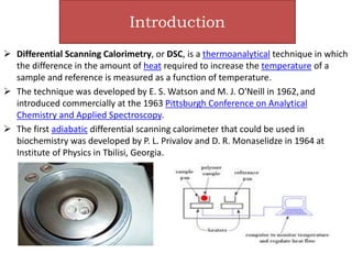 Differential Scanning Colorimetry | PPTX