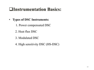 Differential scanning Colorimetry (DSC). | PPTX