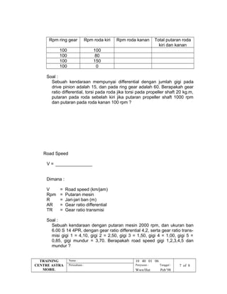 Differential siswa | DOC