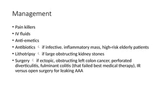 Differential diagnosis of left iliac fossa pain | PPTX