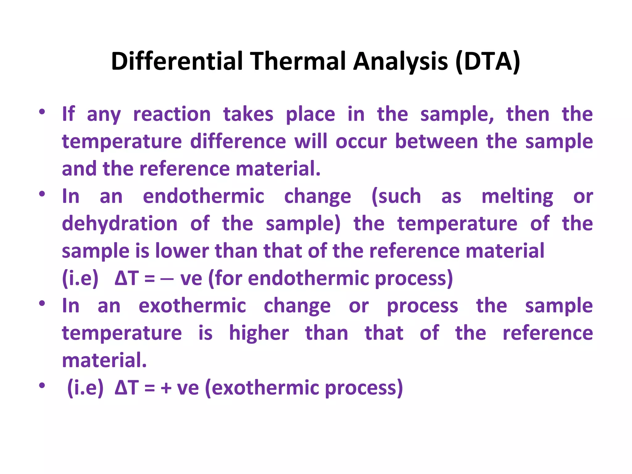 Differential thermal analysis | PPT