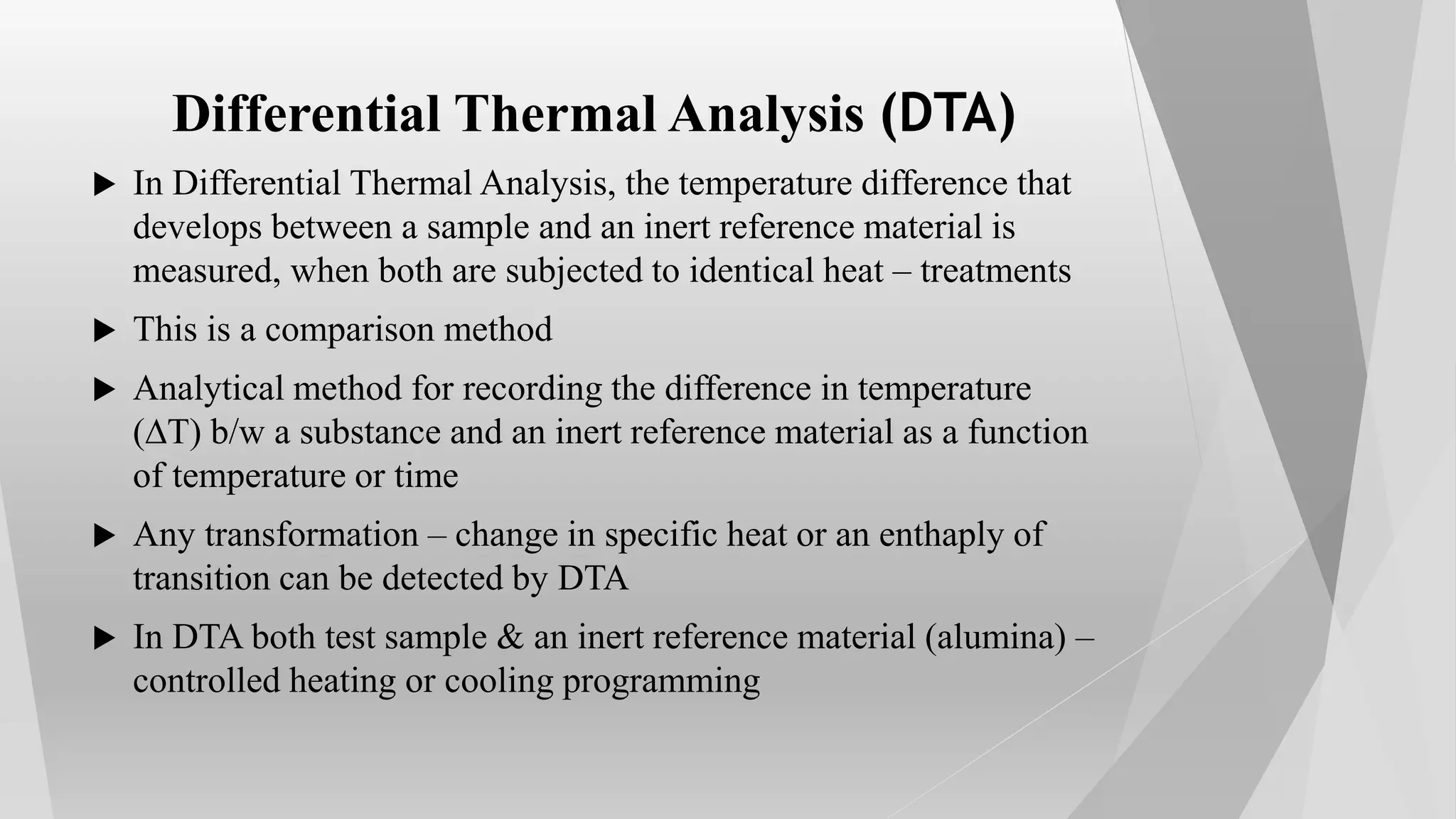 Differential thermal analysis | PPTX | Chemistry | Science