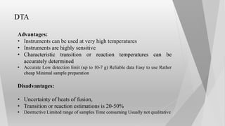 Differential thermal analysis | PPTX | Chemistry | Science