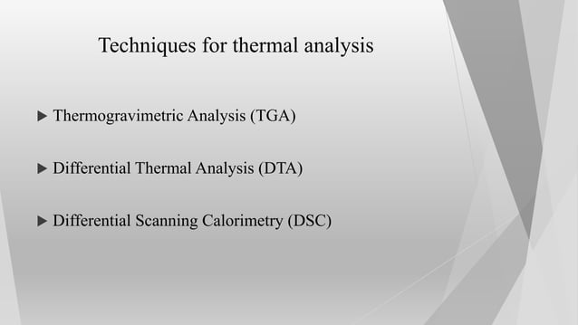 Differential thermal analysis | PPT