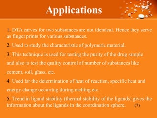 Differential Thermal Analysis (DTA) | PPTX