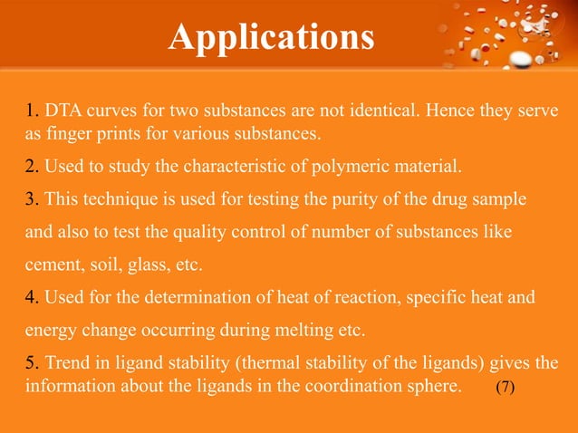 Differential Thermal Analysis (DTA) | PPTX | Chemistry | Science