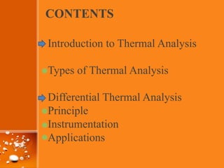 Differential Thermal Analysis (DTA) | PPTX