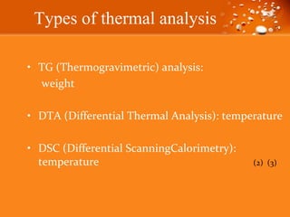 Differential Thermal Analysis (DTA) | PPTX